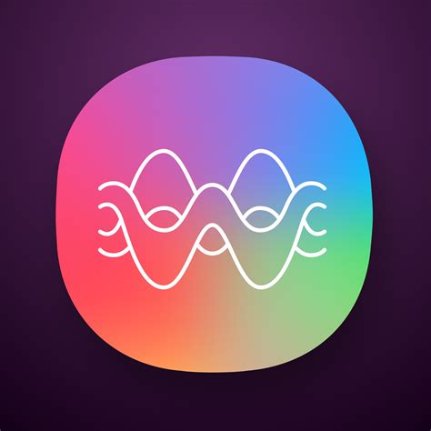 Overlapping Waves App Icon Abstract Energy Synergy Flow Waveform Fluid Organic Waves
