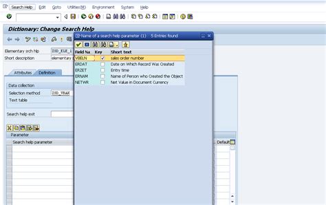 Sap Tech Create Elementary Search Help Using Dialog Type As Dialog With Value Restriction