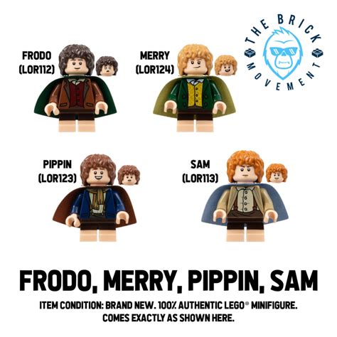 Lego® Lord Of The Rings Frodo Merry Pippin And Sam Minifigure Shopee Philippines