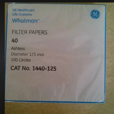 Whatman Filter Paper Grade 40 At ₹ 2480 Pack Quantitative Filter Paper In New Delhi Id