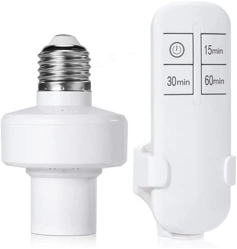 Szxjy Remote Control Light Socket With 15 30 60 Minute Timer E26 E27