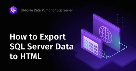 How To Export Sql Server Data To Html Liubov Bovan Posted On The Topic Linkedin