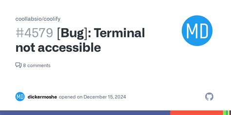 Bug Terminal Not Accessible · Issue 4579 · Coollabsiocoolify · Github