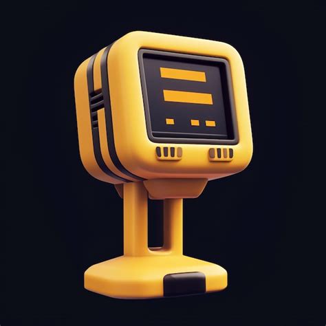 3d Bar Code Scanner Icon Retail And Inventory Tool Illustration Logo
