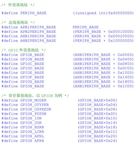 Stm32寄存器版的基础知识—内存映射内存映射寄存器 Csdn博客