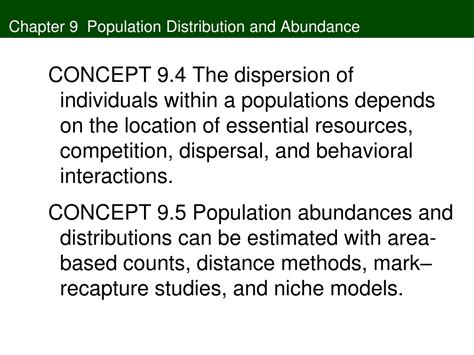 Ppt Population Distribution And Abundance Powerpoint Presentation Free Download Id9333801