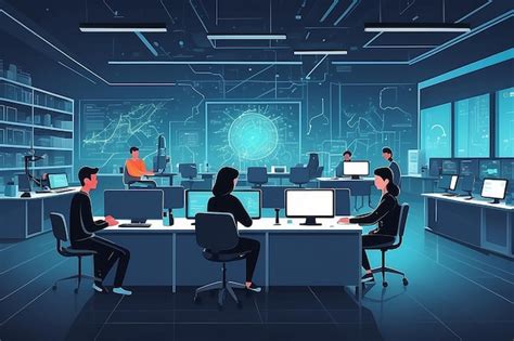 Premium Photo Illustrate A Scene With Students Using Ai Algorithms To