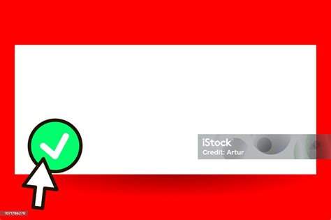 평면 디자인 비즈니스 벡터 일러스트 레이 션 빈 서식 파일 레이아웃에 대 한 초대 인사말 카드 홍보 포스터에 대 한 바우처 라운드 버튼 포인터 도청 녹색 틱 위로 가리키는