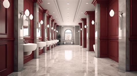 중앙에 위치한 공중 화장실의 3d 렌더링 세면대 깨끗한 욕실 공중 화장실 배경 일러스트 및 사진 무료 다운로드 Pngtree