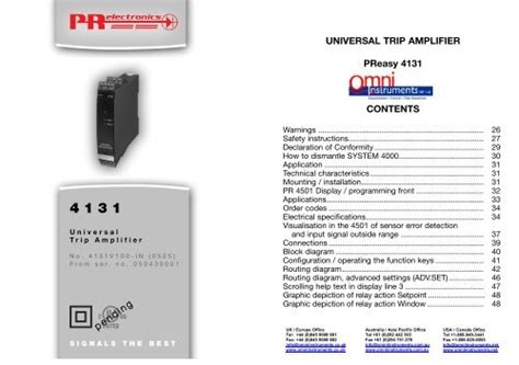 Manual Omni Instruments