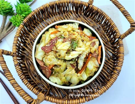 베이컨 양배추볶음 만드는 법