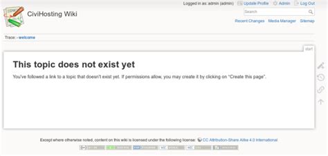 Getting Started With DokuWiki CiviHosting