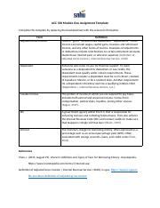 ACC 330 Module One Assignment Docx ACC 330 Module One Assignment