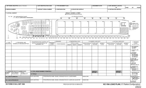 Dd Form 2130 6 Kc 10a Load Plan 17 Pallets Configuration Forms Docs 2023