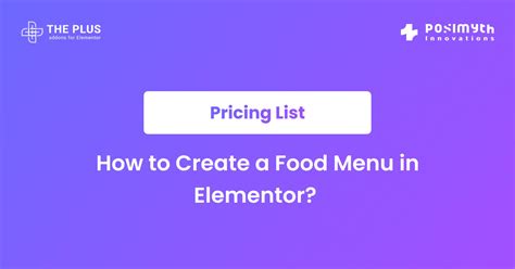How To Create A Food Menu In Elementor The Plus Addons For Elementor