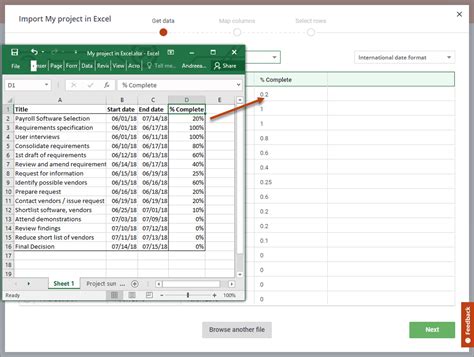 Excel Import Complete Doesnt Import Correctly
