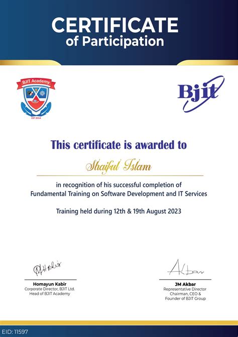 shaiful islam acmp itee on linkedin thank you bjit academy for