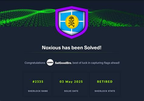 🚨 Just Completed The Noxious Sherlock On Hack The Box Abdul Moeez Siddiqui