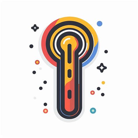 A Colorful Illustration Of A Key With A Colorful Top That Says Key Premium Ai Generated Image