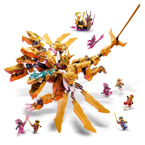 Lego Ninjago Lloyd S Golden Ultra Dragon Pieces