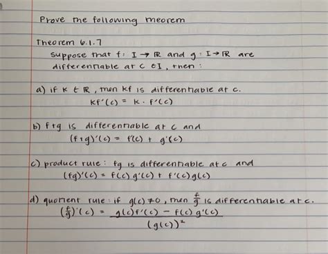 Solved Prove The Following Meorem Theorem 6 1 7 Suppose That Chegg Com