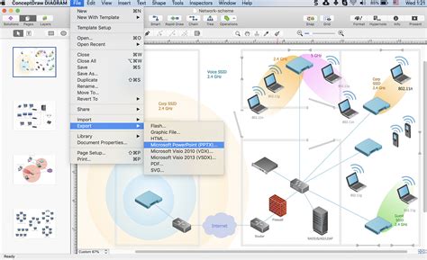 Wireless Network Diagrams In A Powerpoint Presentation Conceptdraw Helpdesk