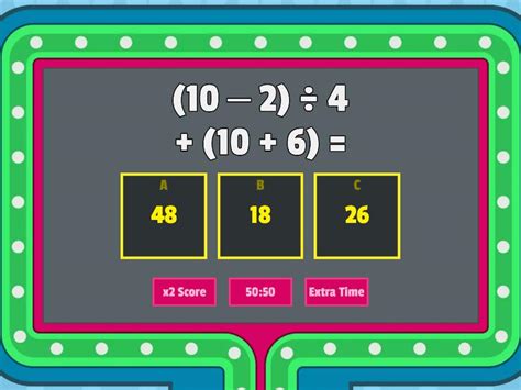 Math Order Of Operations Multiplication Division Addition