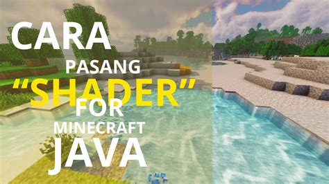 Cara Pasang Shader Di Minecraft Java Youtube