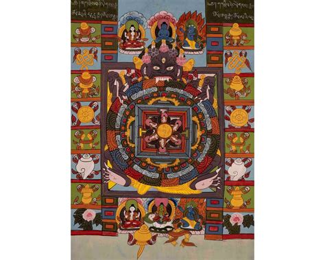 Buddhist Wheel Of Life Bhavachakra Thangka Painting For Etsy