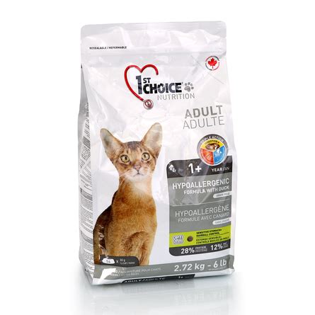 1st Choice Hypoallergenic Гипоаллергенный сухой корм для взрослых кошек ...