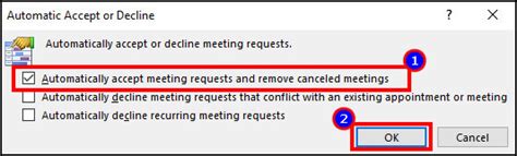 Automatically Accept Or Decline Meetings In Outlook