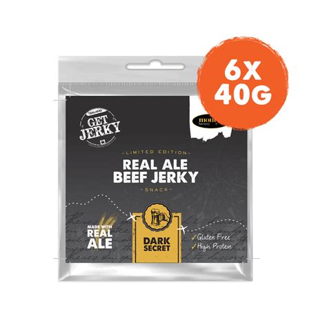 Dark Secret Beef Jerky Trailhead Get Jerky Montys Brewery