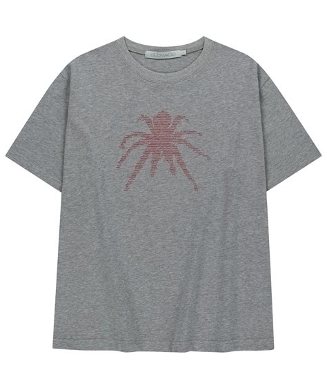 Ascii Spider T Shirt [melange Grey] Slowacid