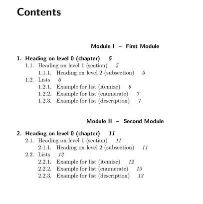 Table Of Contents How To Remove Page Number In TOC For Part Entry Not Page Number Printed In