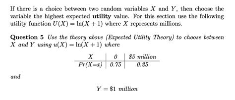 Solved If There Is A Choice Between Two Random Variables X