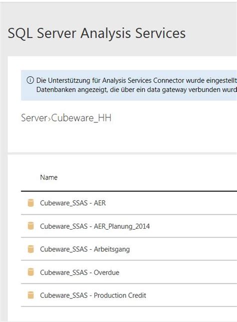Re Live Connection To Ssas Not Possible Microsoft Fabric Community