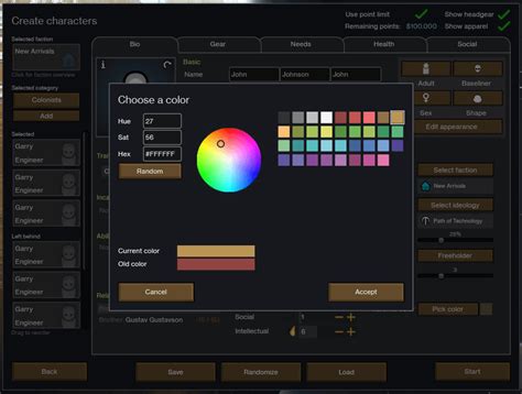 Introducing Pawn Editor Rrimworld