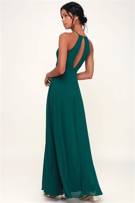 Glam Emerald Green Maxi Dress Sweetheart Maxi Dress Gown Lulus