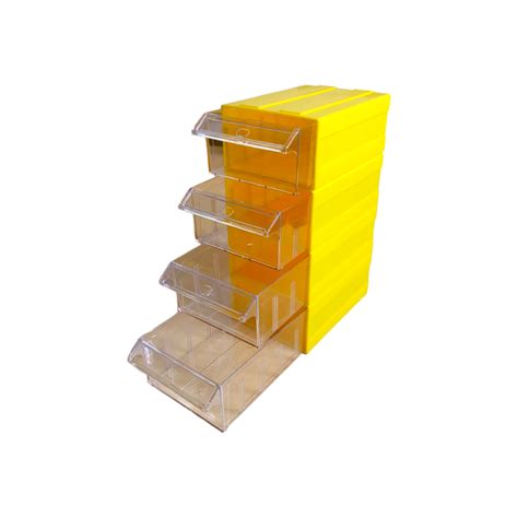 Yellow Stackable Plastic Storage Drawers L203xw135xh79mm With Removabl Choice Wholesale