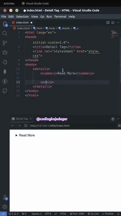 try this html tag🔥🔥 shorts html htmltags ytshorts viralshorts youtube