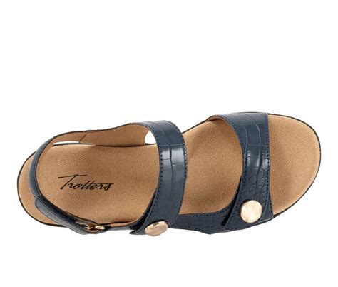 Womens Trotters Romi Croco Sandals Shoe Station