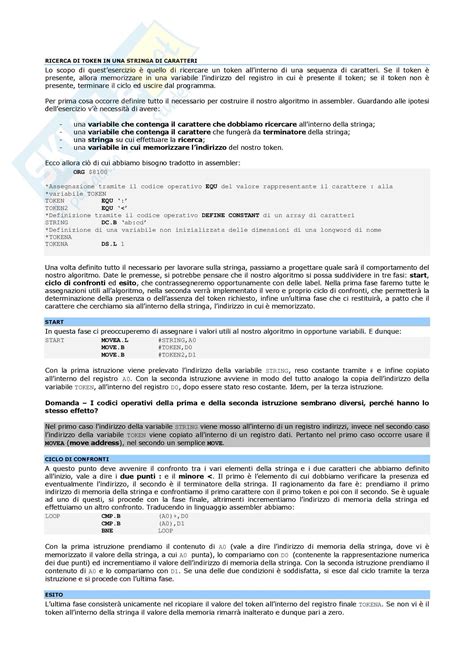 Ricerca Di Token In Una Stringa