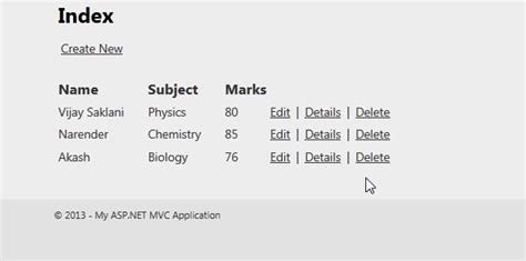 create read update and delete in mvc 4 using code first approach aspmantra asp