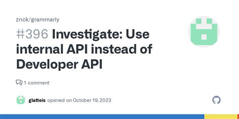 Investigate Use Internal Api Instead Of Developer Api · Issue 396