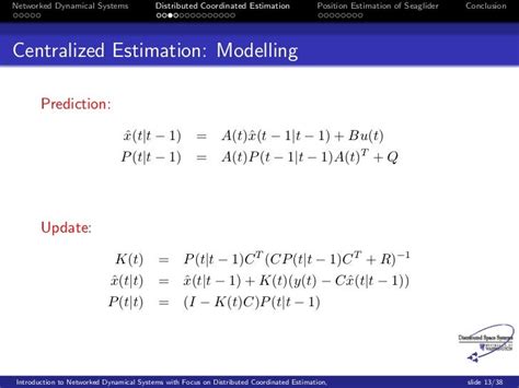 Introduction To Networked Dynamical Systems With Focus On Distributed