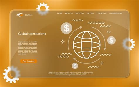 Premium Vector Global Transactions Vector Concept Illustration