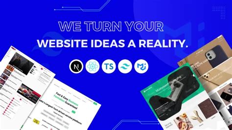 Nextjs Tailwindcss Reactjs Typescript Websites Upwork