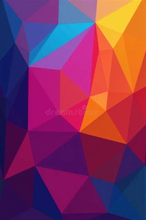 Intricate Interplay Of Colorful Abstract Polygons Forming A Striking