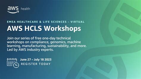 Hcls Workshops Aws Innovation Cloud Learningopportunity Alena Schmickl