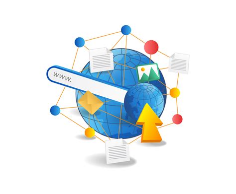 Search Engine Optimization Concept With Globe And Icons Vector Illustration Vector